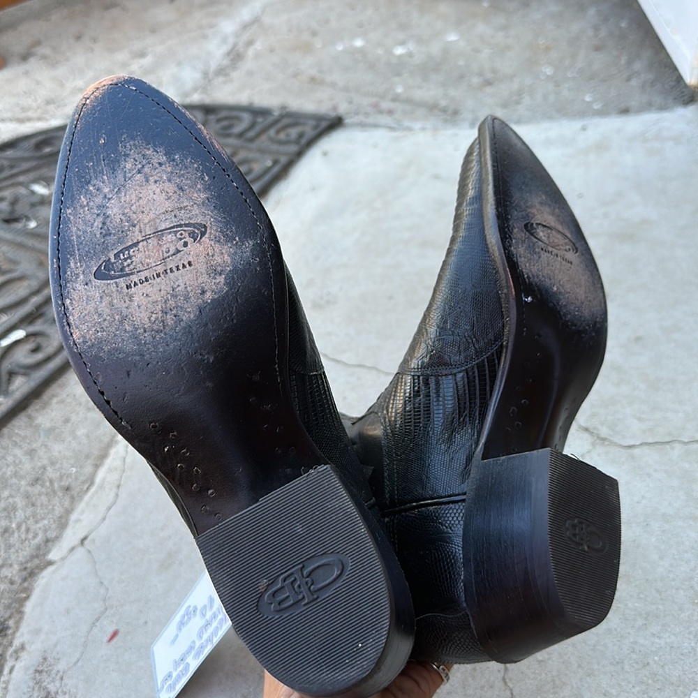 Lucchese Exotic Lizard Cowboy Boots - Gem